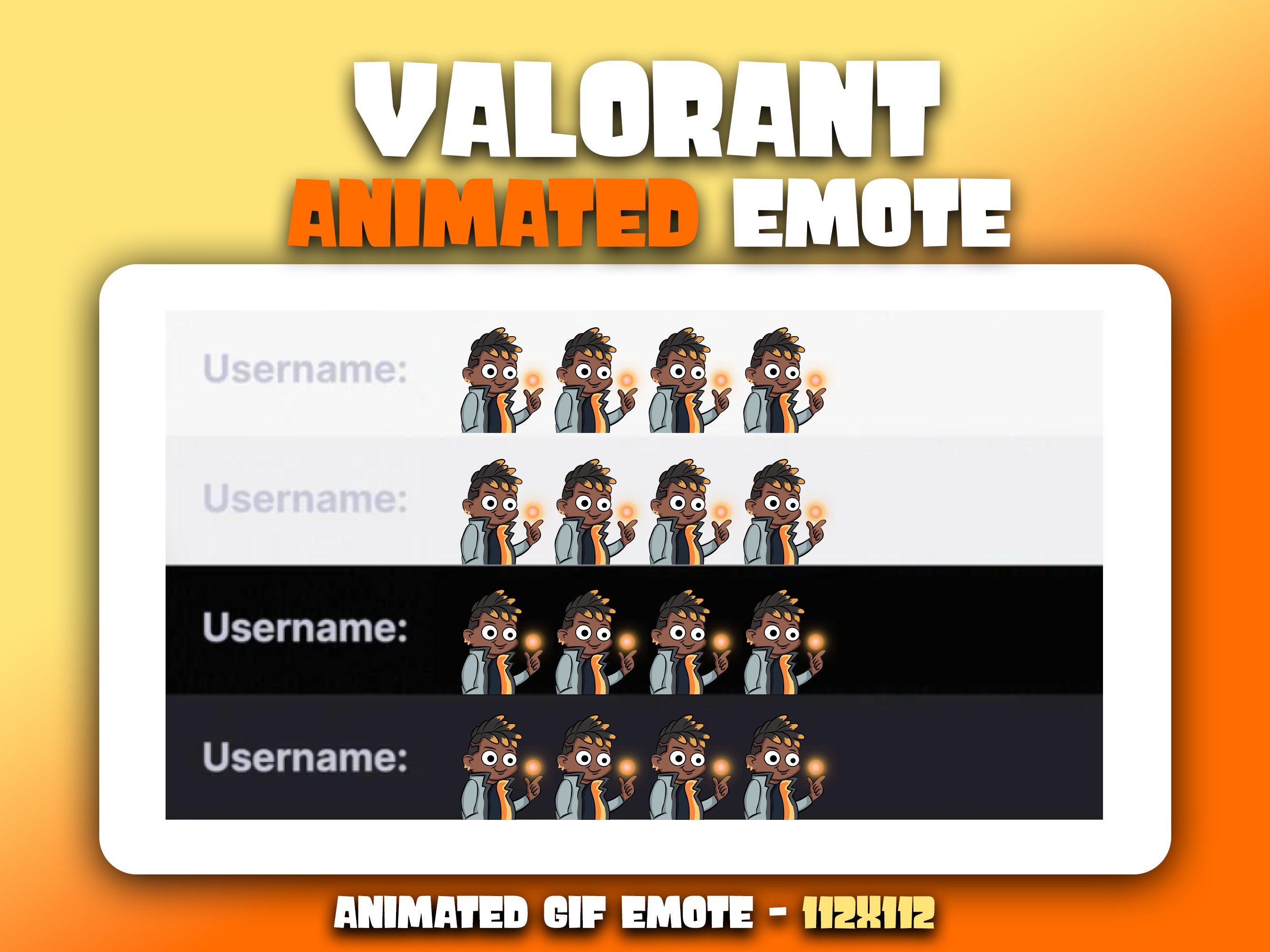 Animated Phoenix Emote | Valorant | Twitch | Discord | Youtube - Etsy