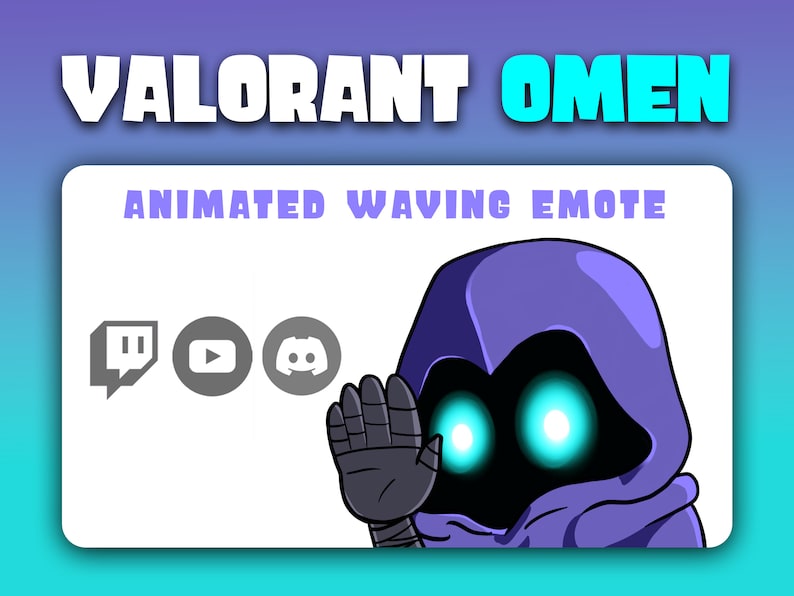 Animated Waving Omen Emote | Valorant Animated Emote | Twitch | Youtube ...