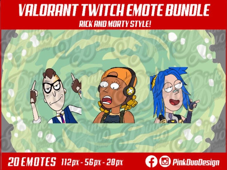 Valorant Emotes - Rick & Morty Style - Etsy