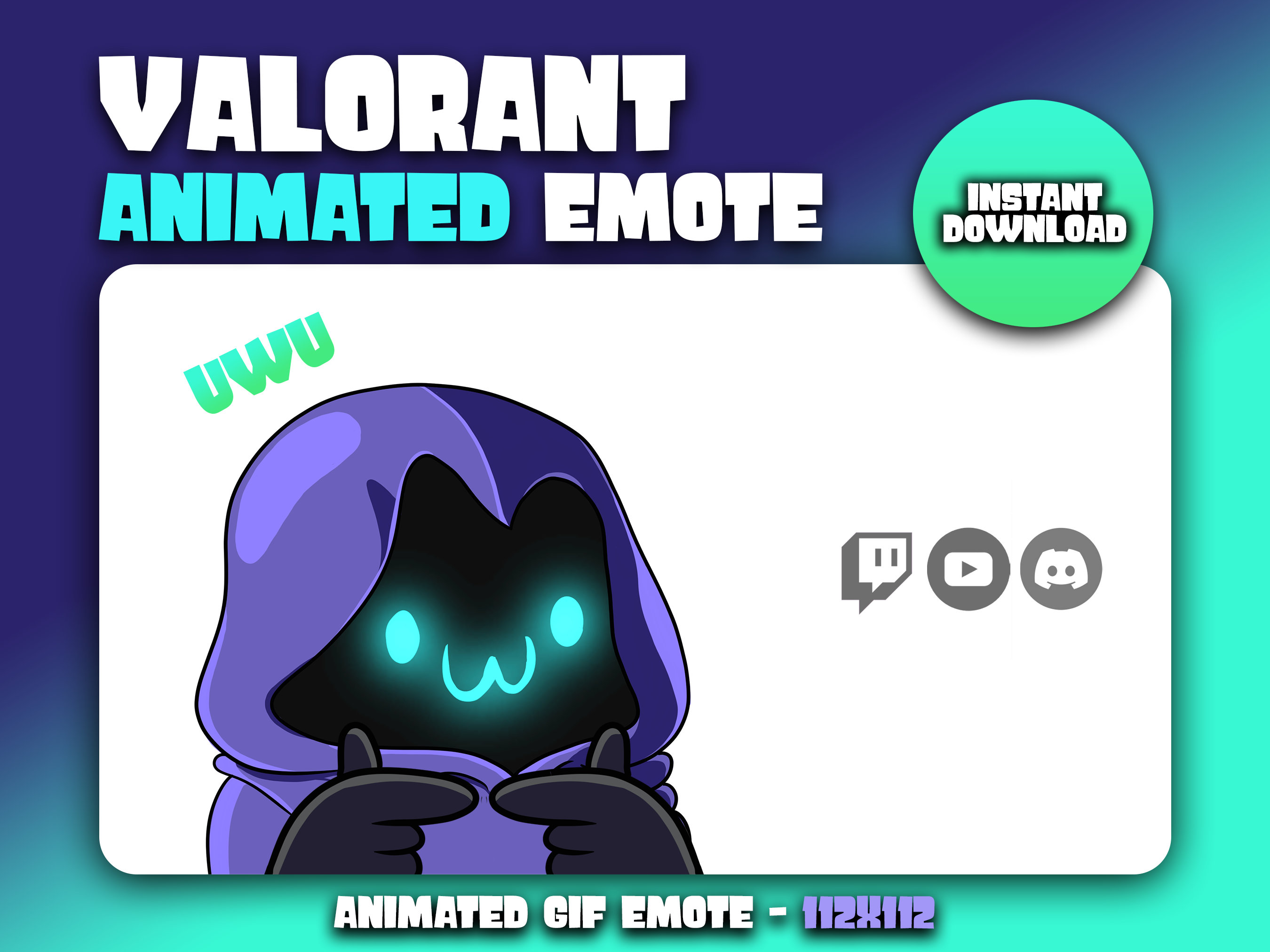 Animated UWU Omen Emote | Valorant | Twitch | Youtube | Discord - Etsy