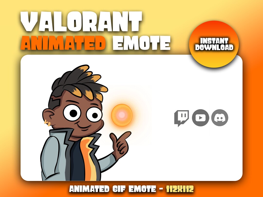 Animated Phoenix Emote | Valorant | Twitch | Discord | Youtube - Etsy