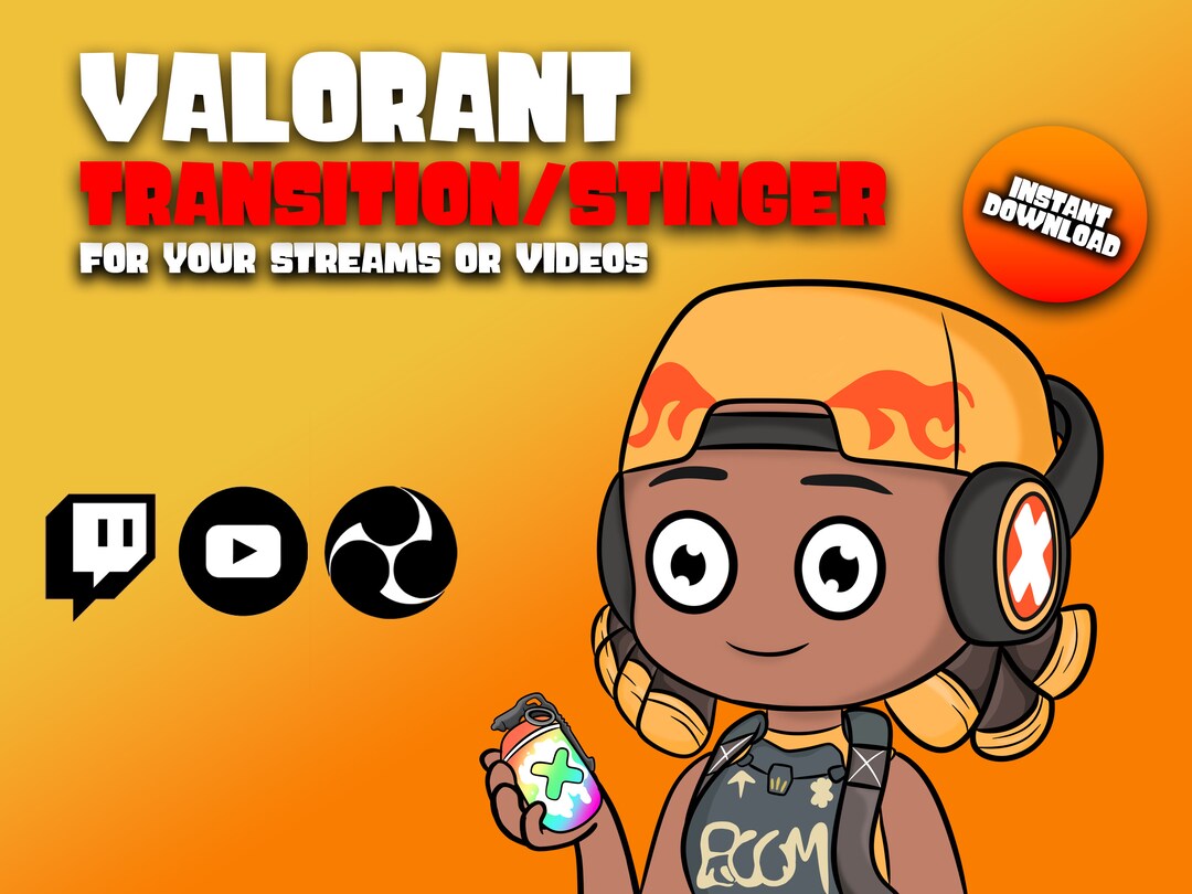 VALORANT Raze Transition | Stinger Transition - Streaming -twitch ...