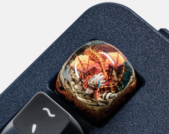 Dragon Artisan Keycap, Limited Handmade Resin Keycap Dwarf Factory ...