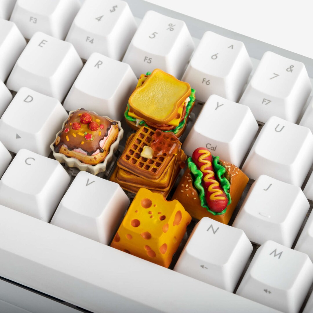 Artisan Keycap, Handmade Bakery Resin Keycaps Dwarf Factory Cherry MX ...
