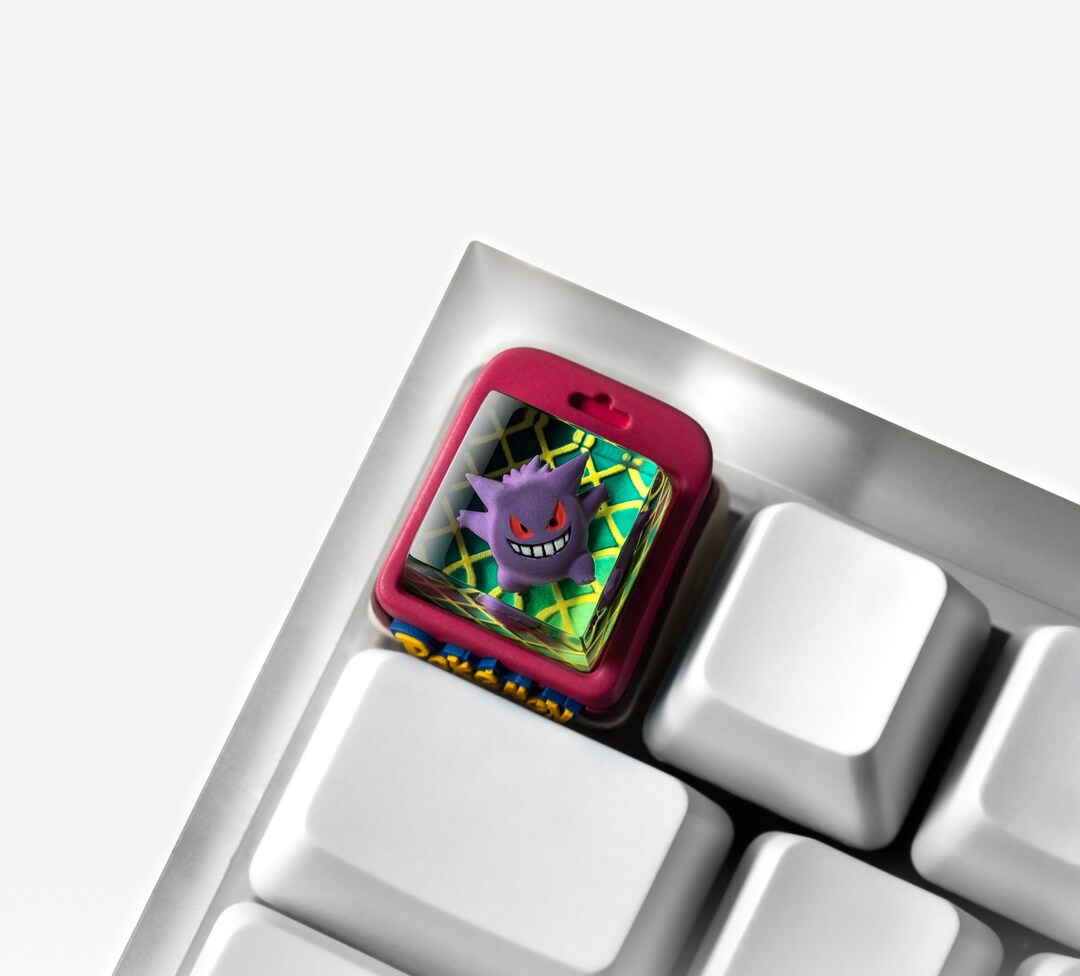 Pokemon Resin Artisan Keycaps Handmade ESC Pokemon Gengar Keycap Dwarf ...