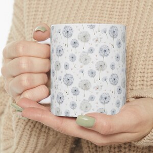 Dandelion Mugs AOP Whimsy Dandelion Flower Coffee Mig Gift for Coworker ...