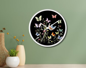 Butterfly Wall Clock - Etsy