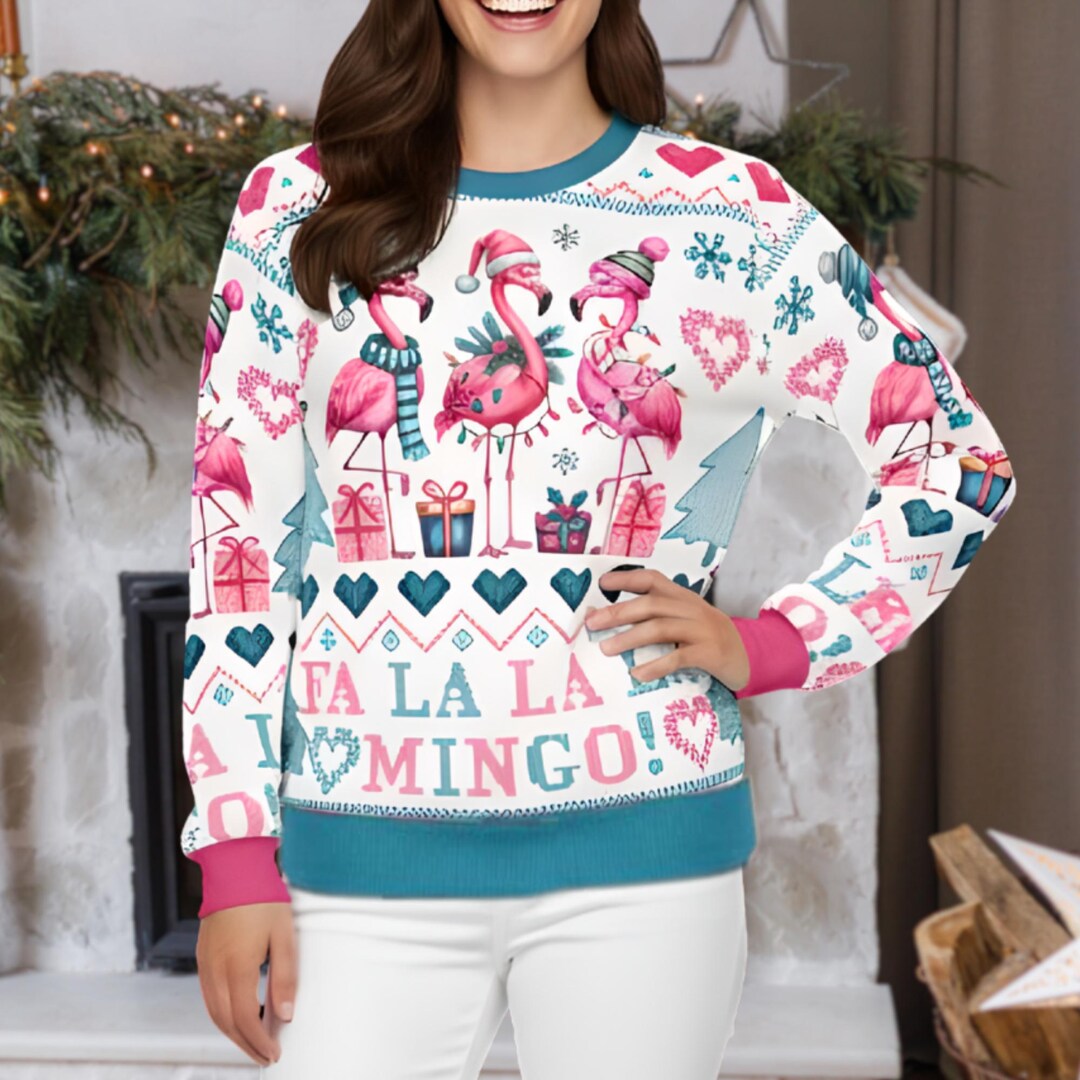 Ugly Christmas Sweater for Women, FA LA La La MINGO Ugly Sweater, Ugly ...
