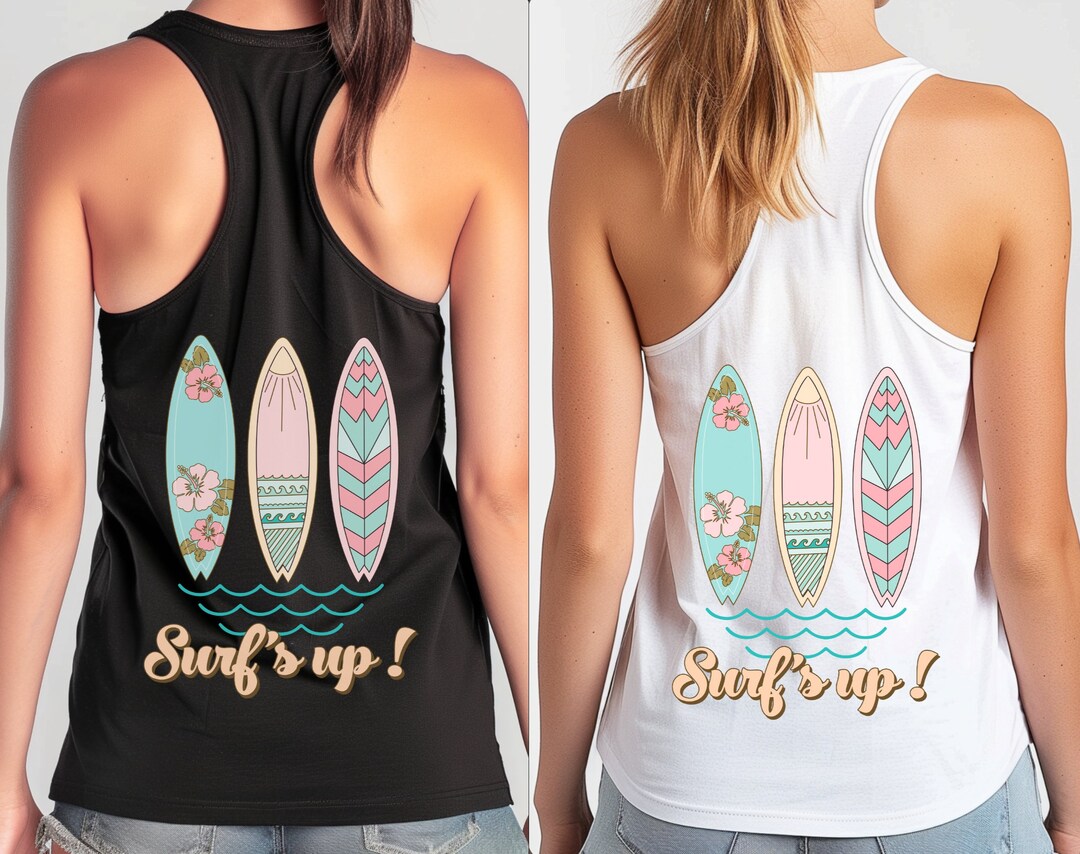 Surfer Tank Tops Surfer Gift for Her Beach Surf's up Tanks Women's ...