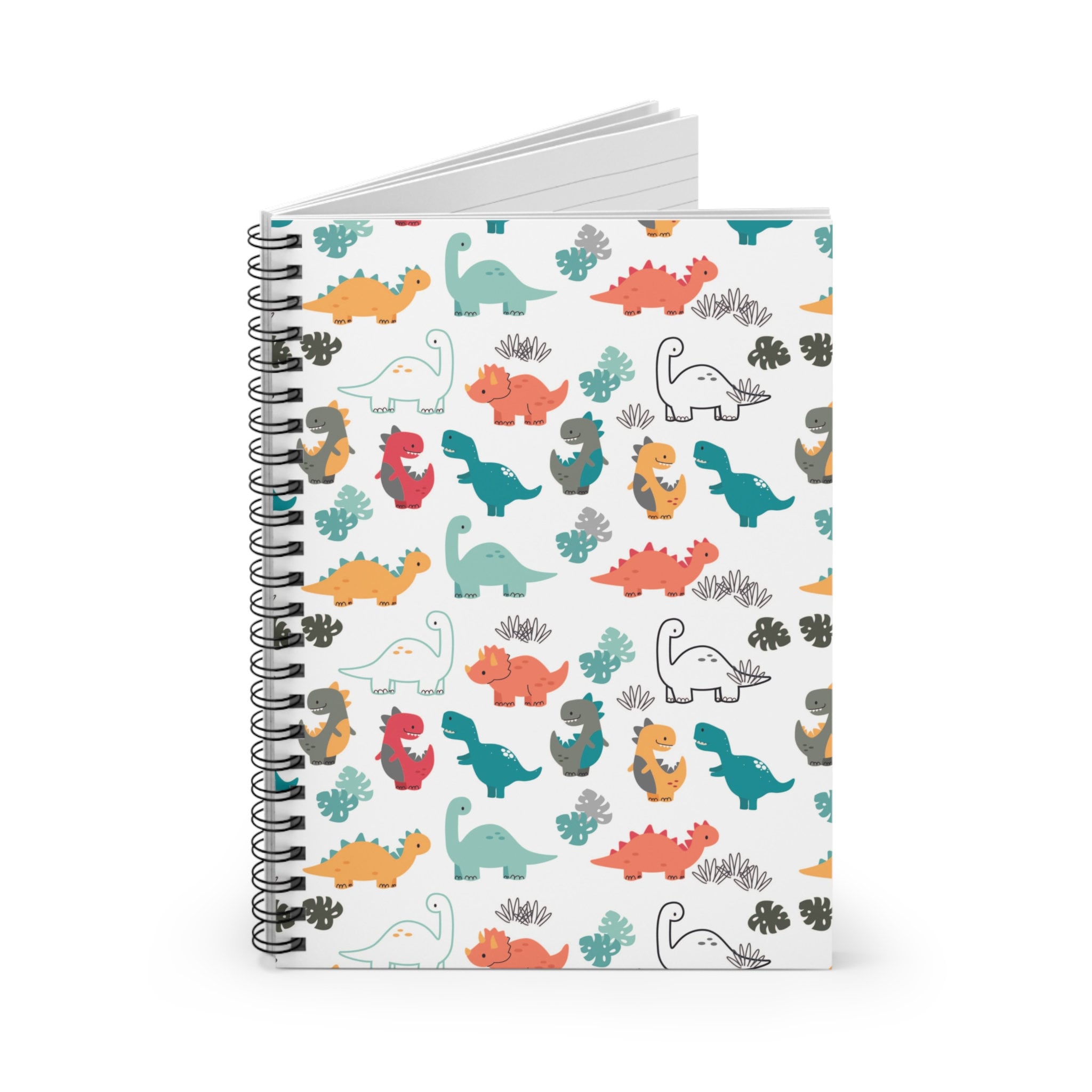 Dinosaurs Spiral Notebook Cute Dinosaur Notebooks for School Kids ...