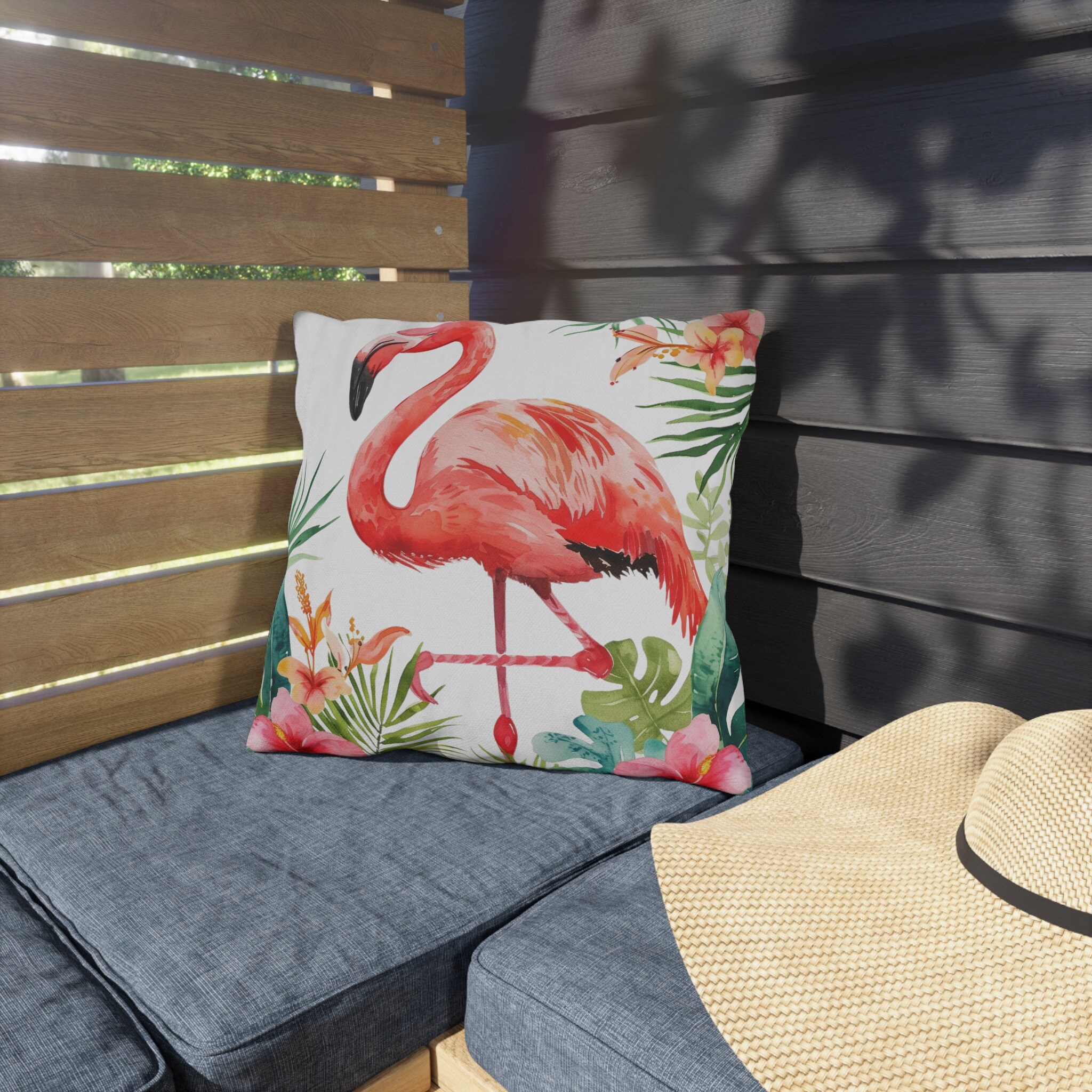 Flamingo Outdoor Pillows Tropical Flamingo Outdoor Throw Pillow Gifts ...