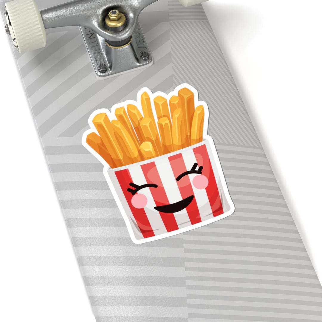 Happy French Fries Sticker for Kids French Fry Lover Stickers for ...