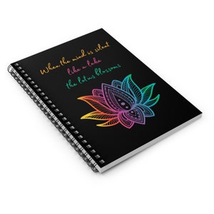 Lotus Flower Notebook Gradient Colored Lotus Flower Bloom With ...