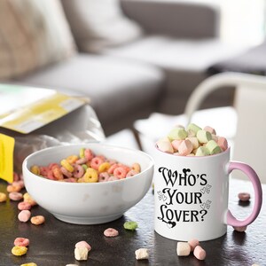 Who's Your Lover Mug Lover Hearts Coffee Mug 11oz or 15 Oz Accent in ...