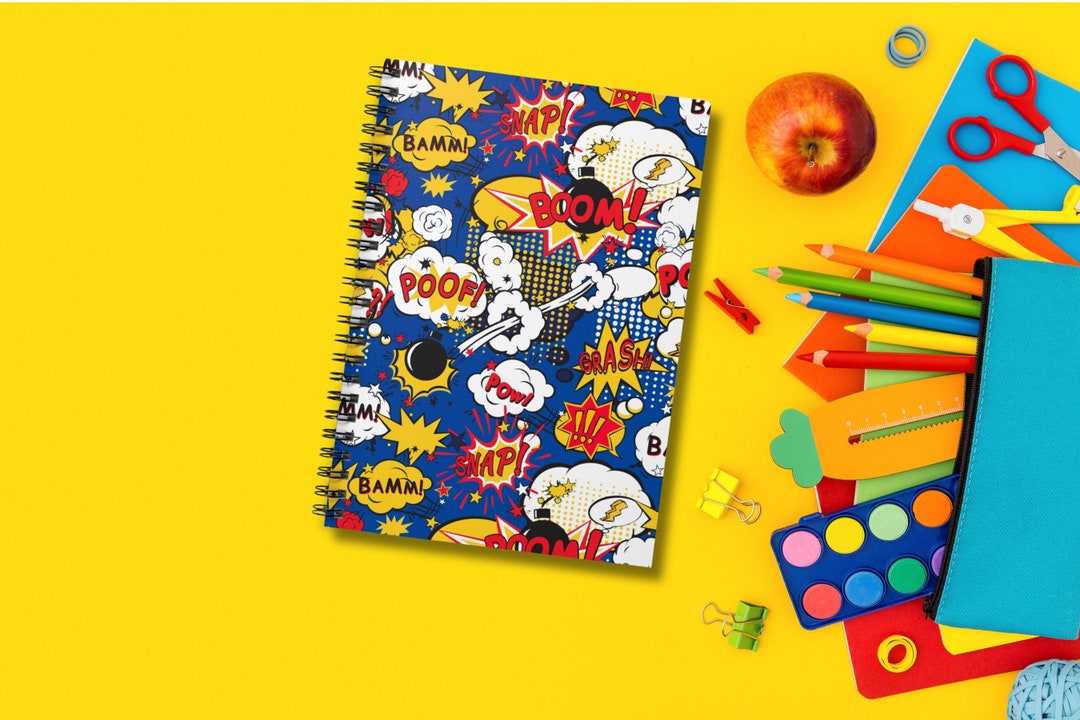 Comic Spiral Notebook Comic Lover Gift Children's Cartoon Small ...