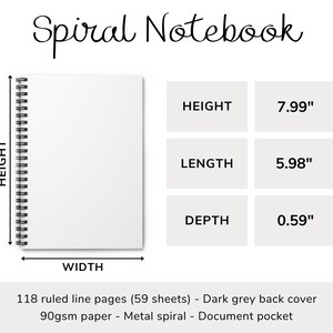 Lotus Flower Notebook Gradient Colored Lotus Flower Bloom With Inspirational Quote Spiral ...