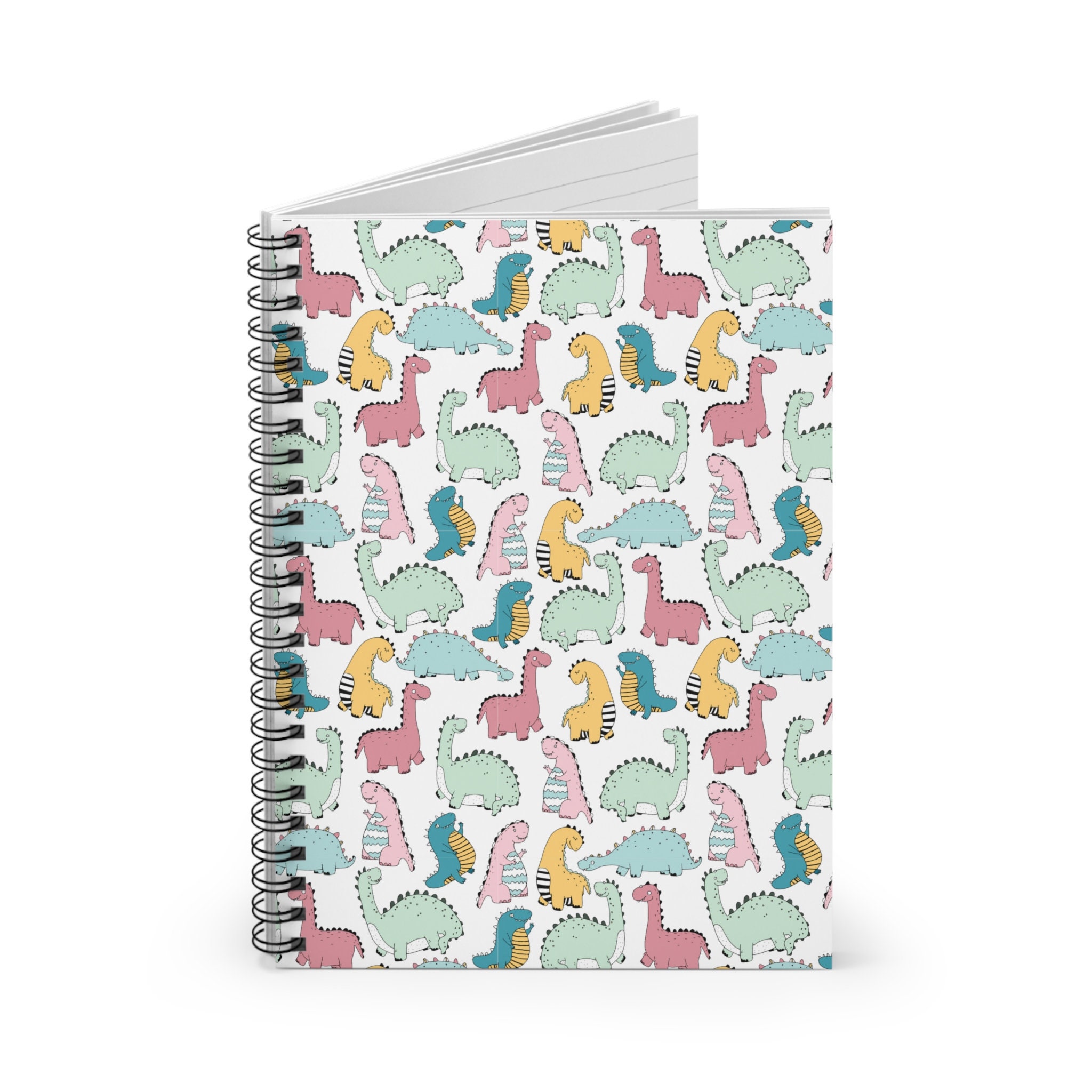 Dinosaur Spiral Notebook AOP Dinosaurs Notebook Cute School Notebook ...