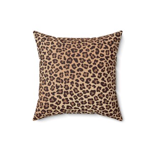 Leopard Print Pillow Leopard Animal Print Square Throw Pillow Cute Room ...