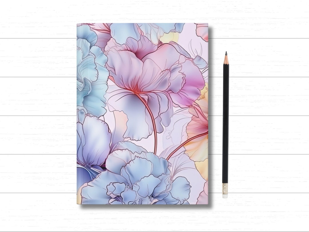Beautiful Watercolor Floral Journal, Journal Gift for Mother, Floral ...