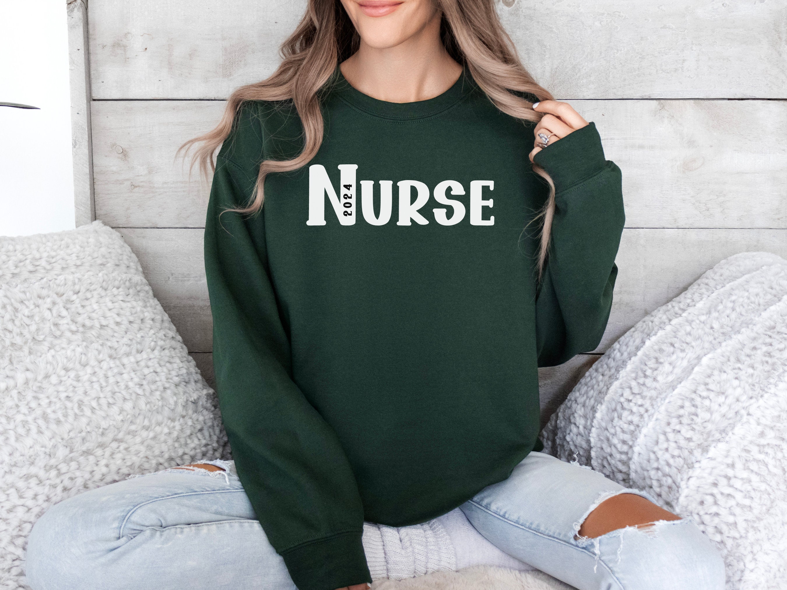 NURSE 2024 Sweatshirts College Nursing Grads 2024 Women's Sweatshirt ...