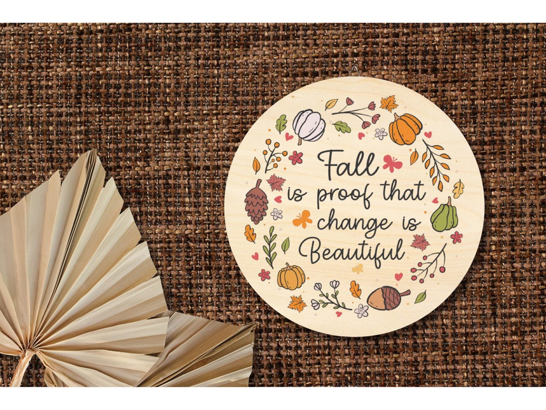 Fun Fall Wood Sign Front Door Decor Autum Porch Signs for Patio ...