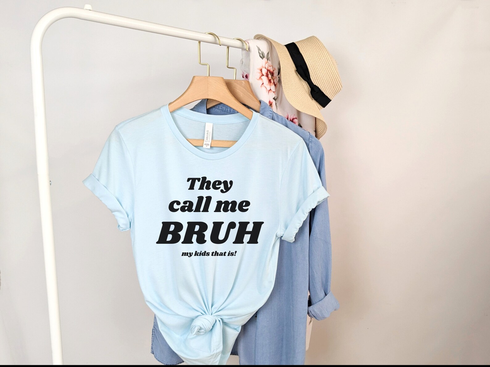 They Call Me BRUH My Kids That is T-shirt Funny Mom Bruh Women's Tshirt ...