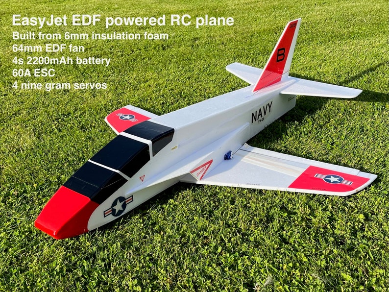 Plans for Easy to Build EDF Powered RC Plane easyjet Simple RC - Etsy