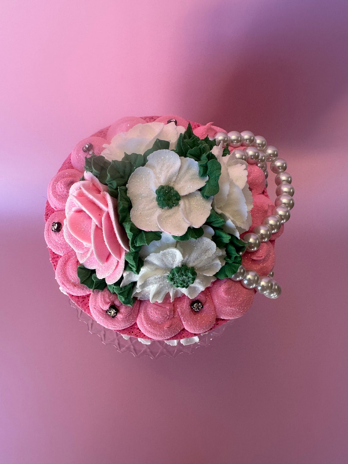 Handmade Pink Faux Cake: 5-inch Display Cake Photo Prop - Etsy