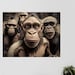 The 4 Monkeys 4k Digital Art Instant Download Printable Home Decor ...