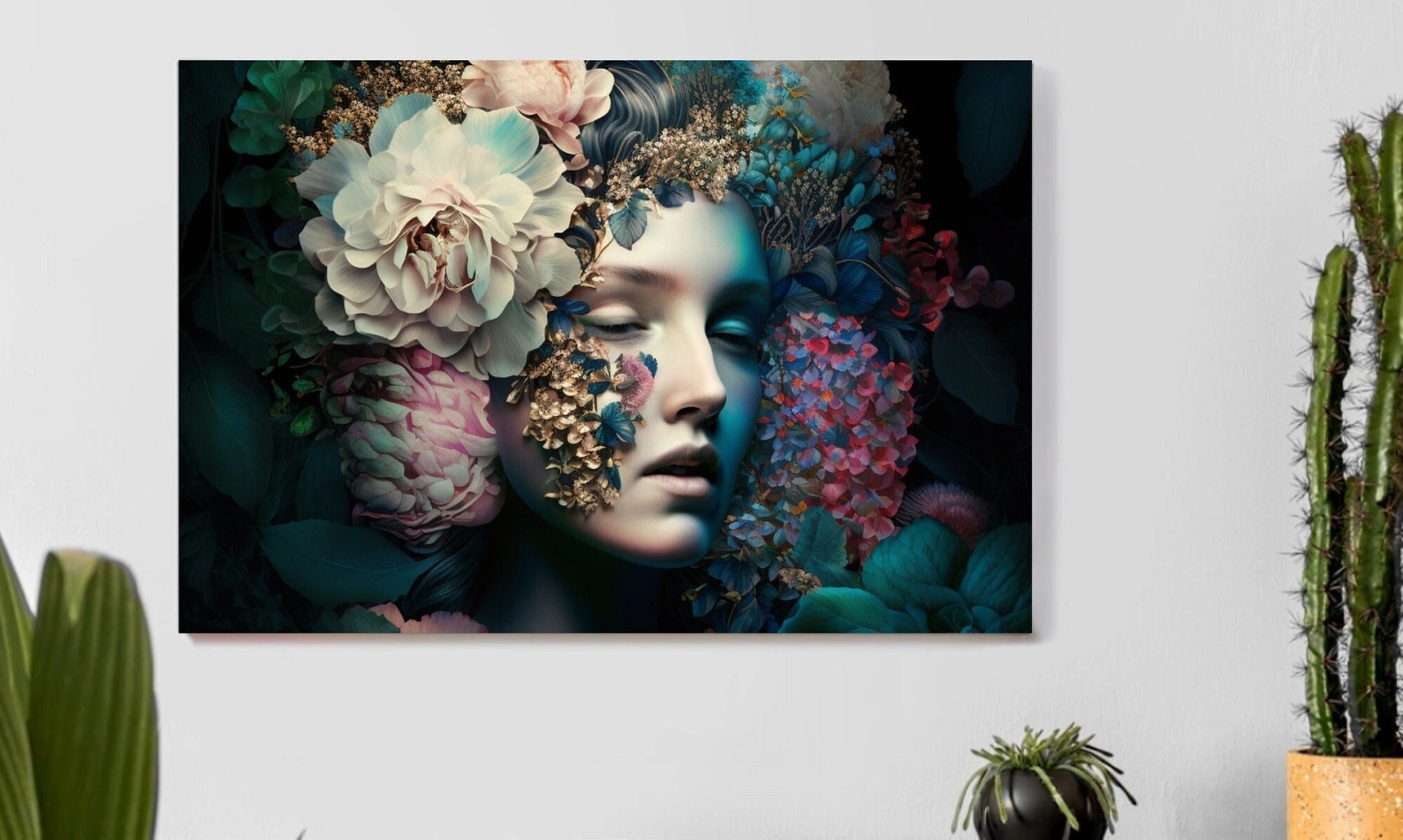 The Human Flower 4k Digital Art Instant Download Printable Home Decor ...