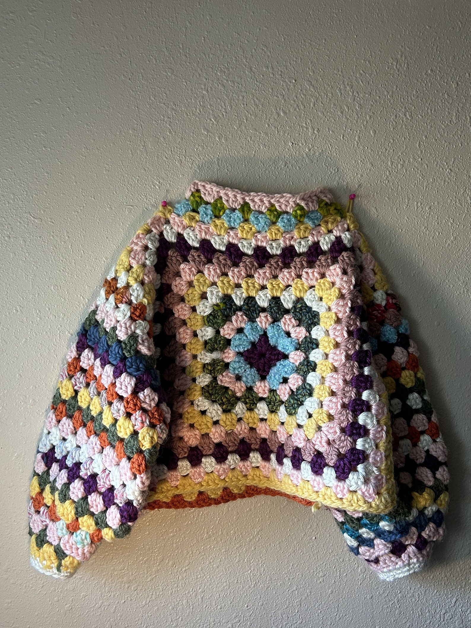 Crochet Granny Square Sweater - Etsy