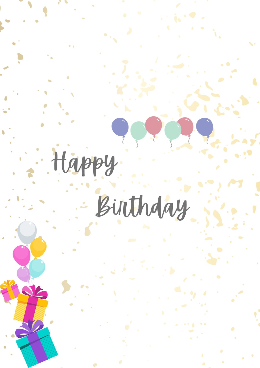 Downloable Birthday Card Digital Greeting Card for Birthday - Etsy