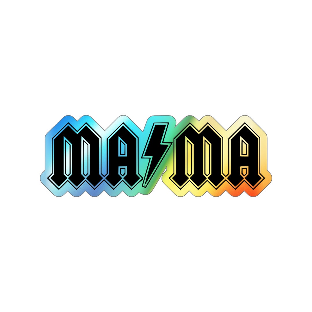 Rebel Mama Trendy Aesthetic Cool Mom Holographic Vinyl Sticker - Etsy