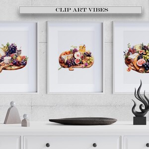 15 PNG French Food Clipart Bundle, Chartuterie Clip Art PNG Bundle With ...