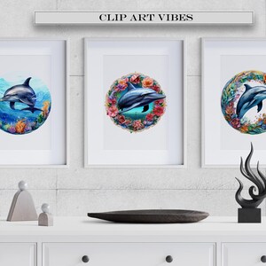 18 PNG Dolphin Clipart Bundle Dolphin PNG Bundle Ocean - Etsy