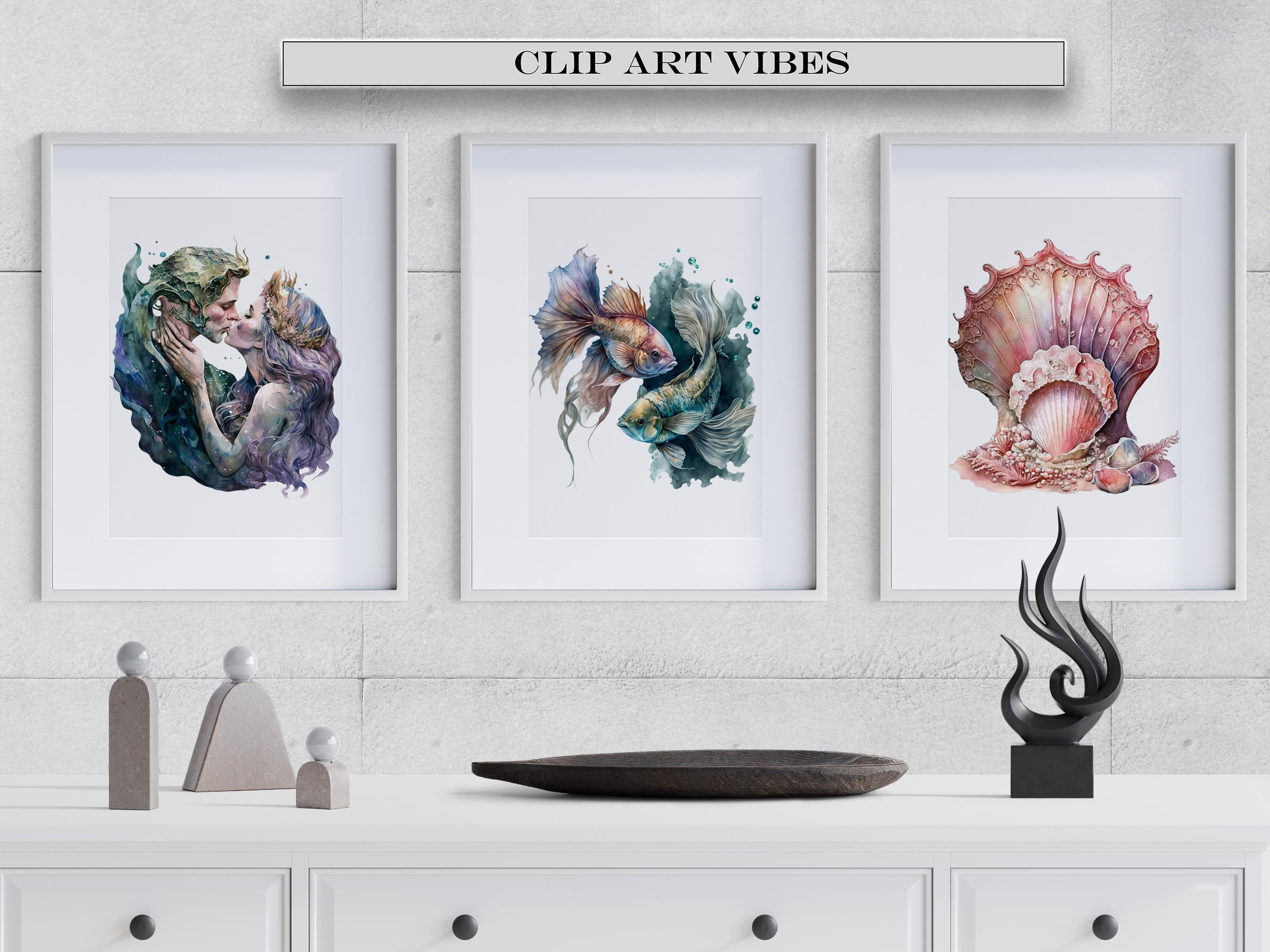 Mermaid Clipart Bundle Mermaid SVG Mermaid PNG Fantasy and - Etsy.de