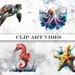 Ocean Animal Clipart Watercolor Clipart Bundle Ocean SVG - Etsy