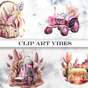 Farmhouse Clipart Bundle, Summer Clipart, Farmhouse SVG, Instant ...