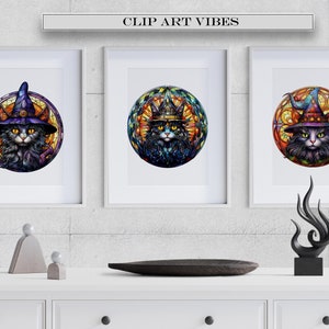 28 PNG Witch Cat Clipart Bundle, Mystical Clipart PNG Bundle With ...