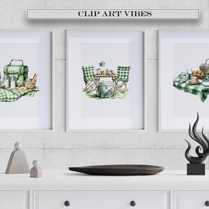 14 PNG Picnic Clipart Bundle, Farmhouse Clip Art PNG Bundle, Summer ...