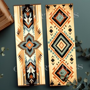 Southwest Printable Bookmarks, Bookmark Yellowstone PNG, Native ...