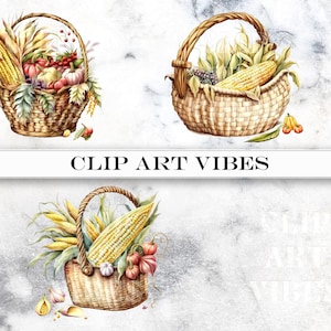 Farmhouse Clipart Bundle, Vegetable Clipart, Summer Clipart, Farmhouse ...