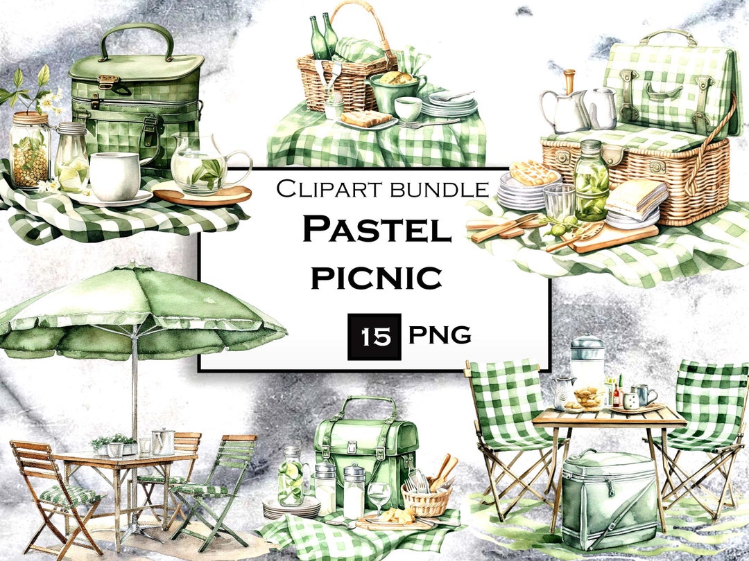 14 PNG Picnic Clipart Bundle Farmhouse Clip Art PNG Bundle - Etsy