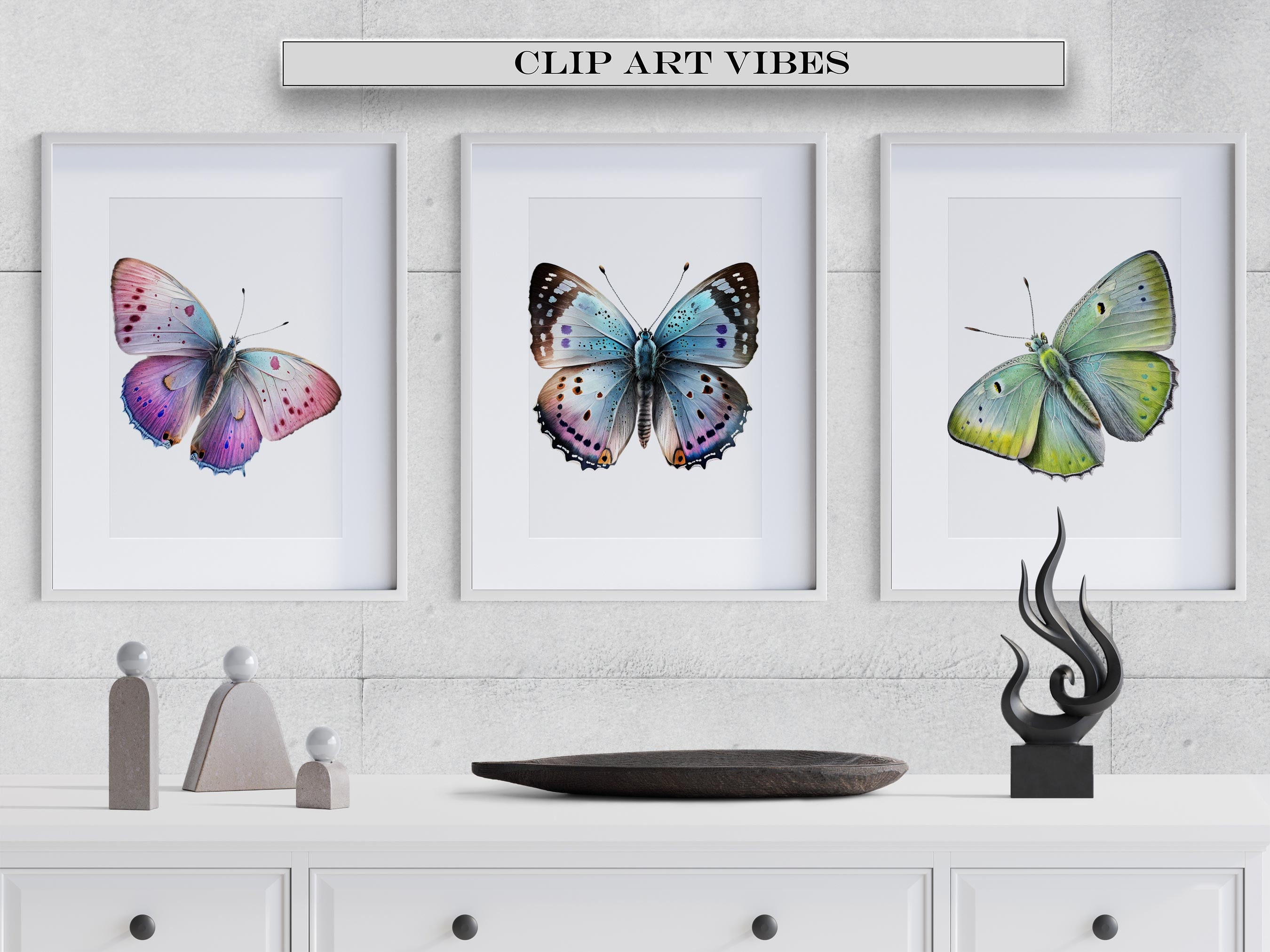Butterfly Clipart Butterfly PNG Watercolor Butterfly - Etsy