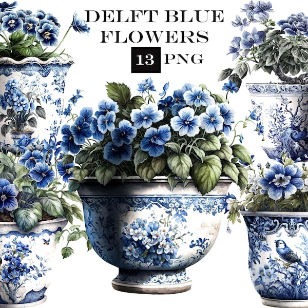 Delft Blue Png - Etsy