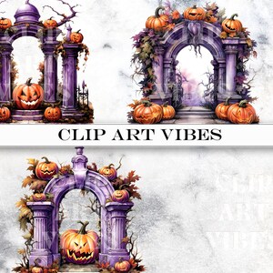 Halloween Clipart Bundle Pumpkin PNG Clipart Bundle With Transparent ...