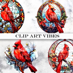 24 PNG Red Cardinal Clipart Bundle, Christmas Cardinal Clipart PNG ...
