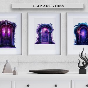 Fairy Door Clipart Bundle, Fantasy Clip Art PNG Bundle With Transparent ...