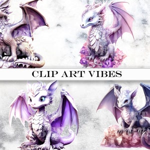 17 PNG Dragon Clipart Bundle, Fantasy Clip Art PNG Bundle, Dragon SVG ...