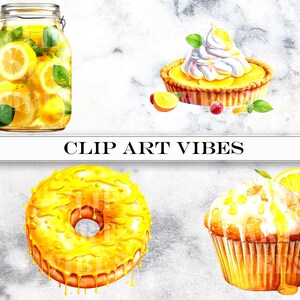 30 PNG Lemon Clipart Bundle, Summer Clip Art Bundle, Lemon SVG Files ...